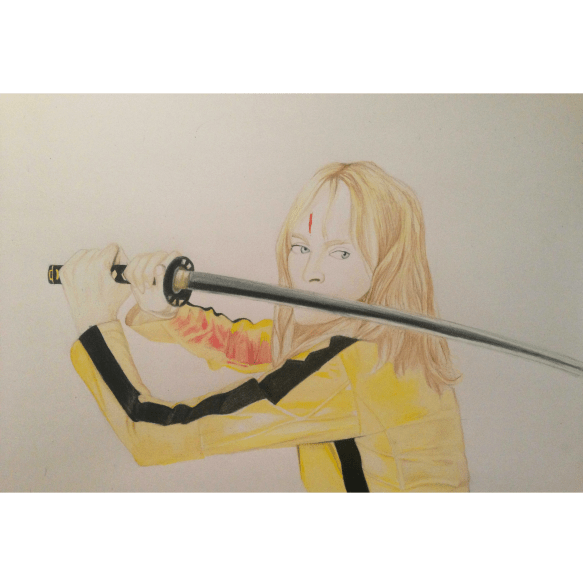 Prismacolor pencils and kill bill drawing! – Callum Warren